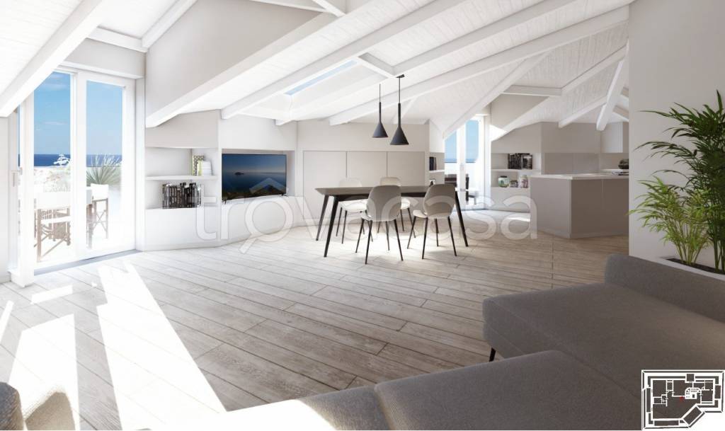 Mansarda in vendita ad Alassio via Privata Tetti Rossi, 105