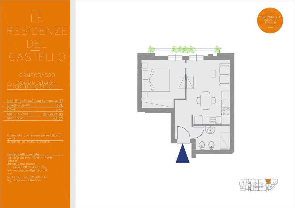 Appartamento in vendita a Campobasso viale del Castello, 48