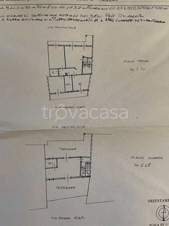 Appartamento in in vendita da privato a Monreale