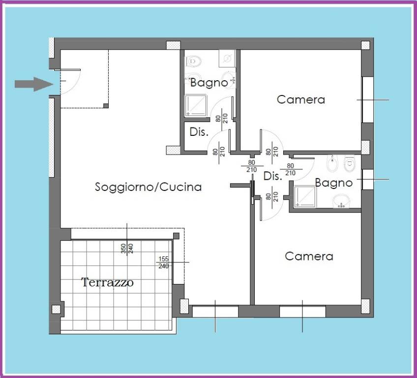 Appartamento in vendita a Monza via Luigi Boccherini